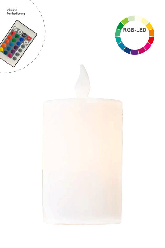 8 Seasons Design Shining Candle 60cm RGB - Leuchten-Welt.com